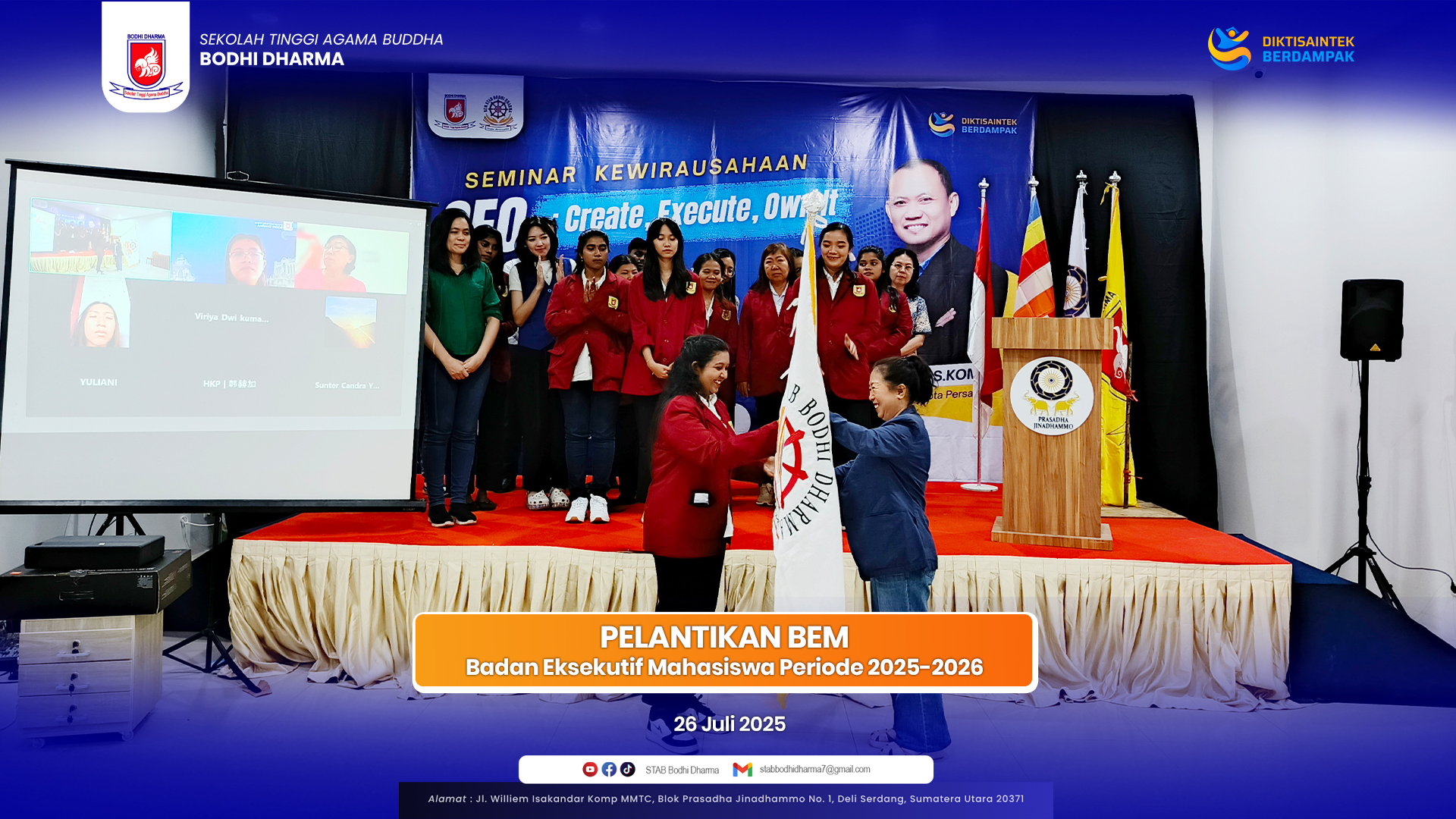 Pelantikan Pengurus BEM STAB Bodhi Dharma Masa Bakti 2025–2026: Membentuk Kepemimpinan Mahasiswa ...